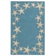 Liora Manne Capri Starfish Border Beach / Nautical Area Rugs | Rugs Direct