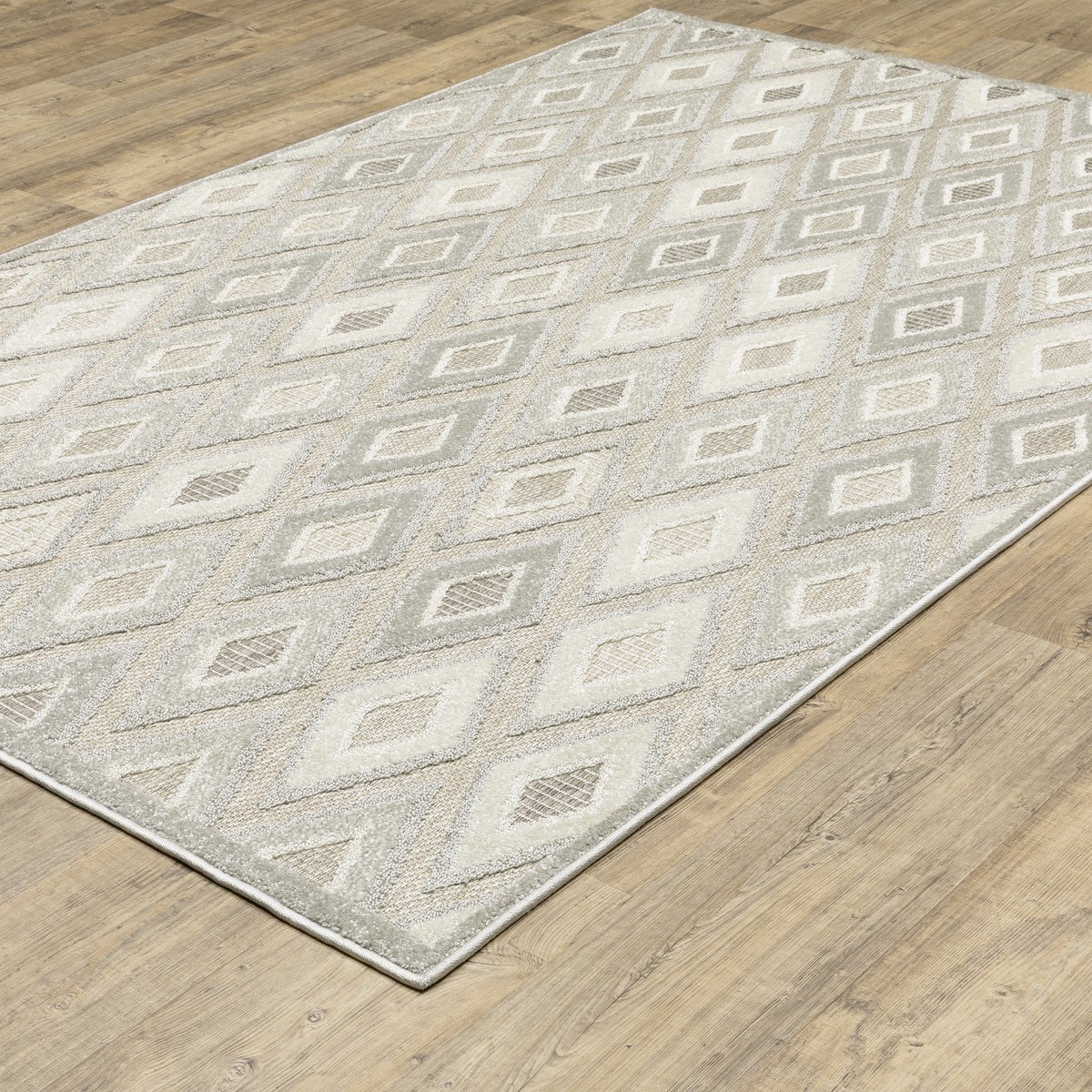 Oriental Weavers Tangier TAN-02 Area Rugs | Geometric Rectangular Tans ...