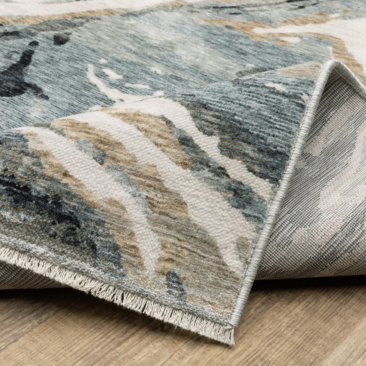 Oriental Weavers Echo ECH07 Area Rugs | Abstract Rectangular Blues Area ...