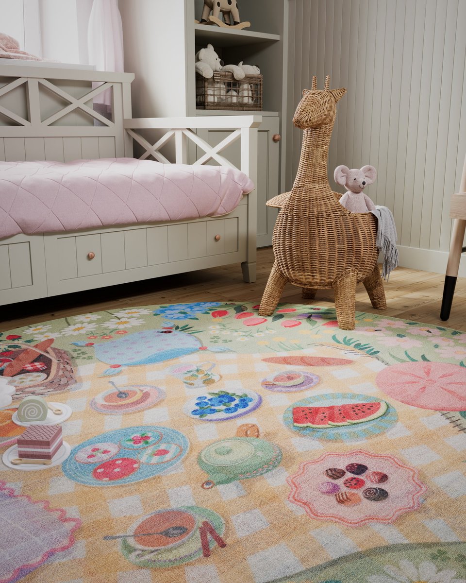 Momeni Playground PLY-2 Area Rugs | Children's / Kids Round Greens Area ...
