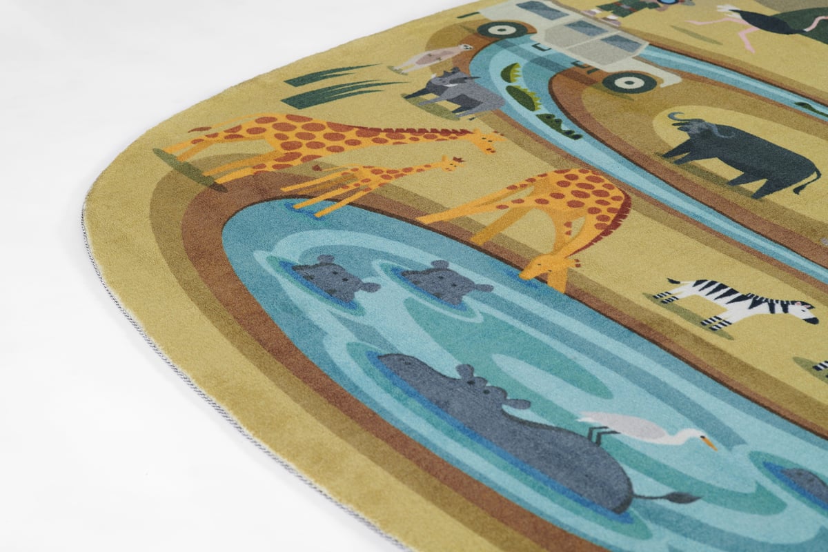 Momeni Playground PLY-5 Area Rugs | Children's / Kids Round Tans ...