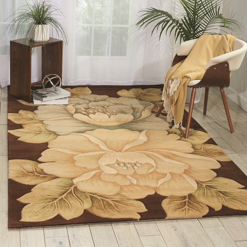 Nourison Tropics TS-09 Rugs | Wool Floral Area Rugs | Rugs Direct