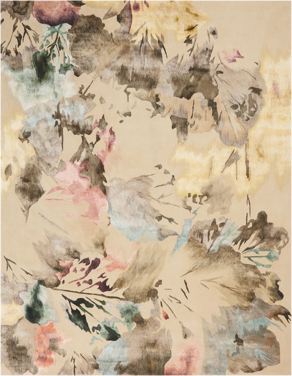 Nourison Prismatic PRS-15 Rugs | Wool Floral Area Rugs | Rugs Direct