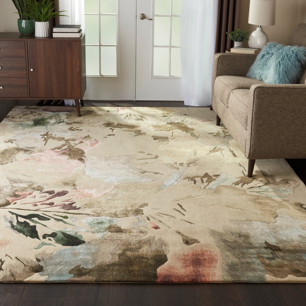 Nourison Prismatic PRS-15 Rugs | Wool Floral Area Rugs | Rugs Direct