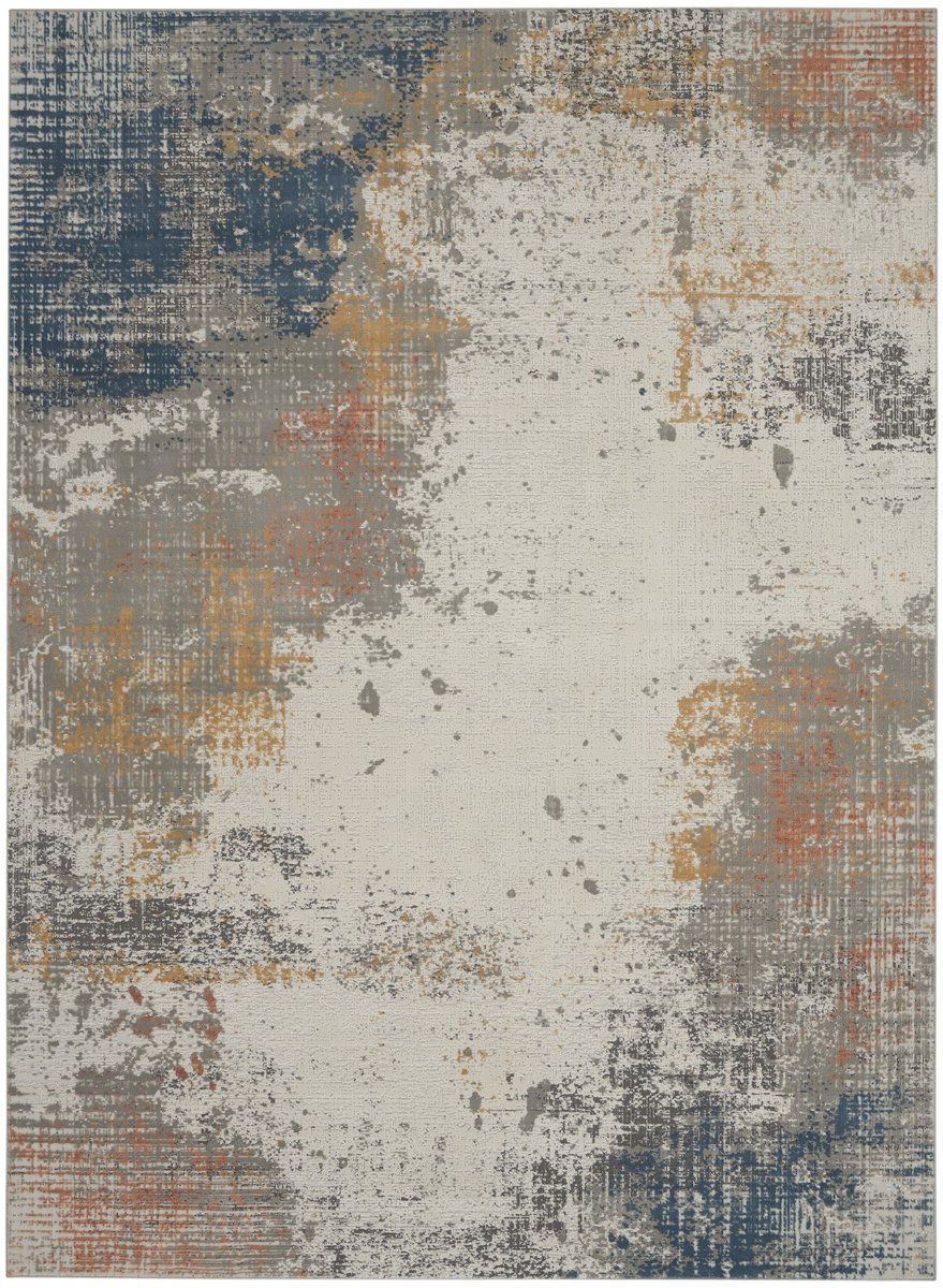 Nourison Rustic Textures RUS-13 Modern Greys Area Rugs | Rugs Direct