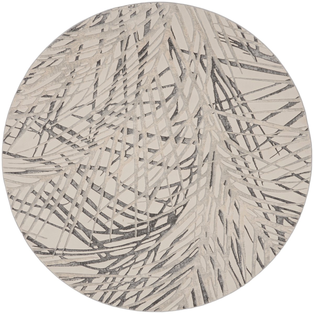 Nourison Rustic Textures RUS-17 Abstract Grey Area Rugs | Rugs Direct