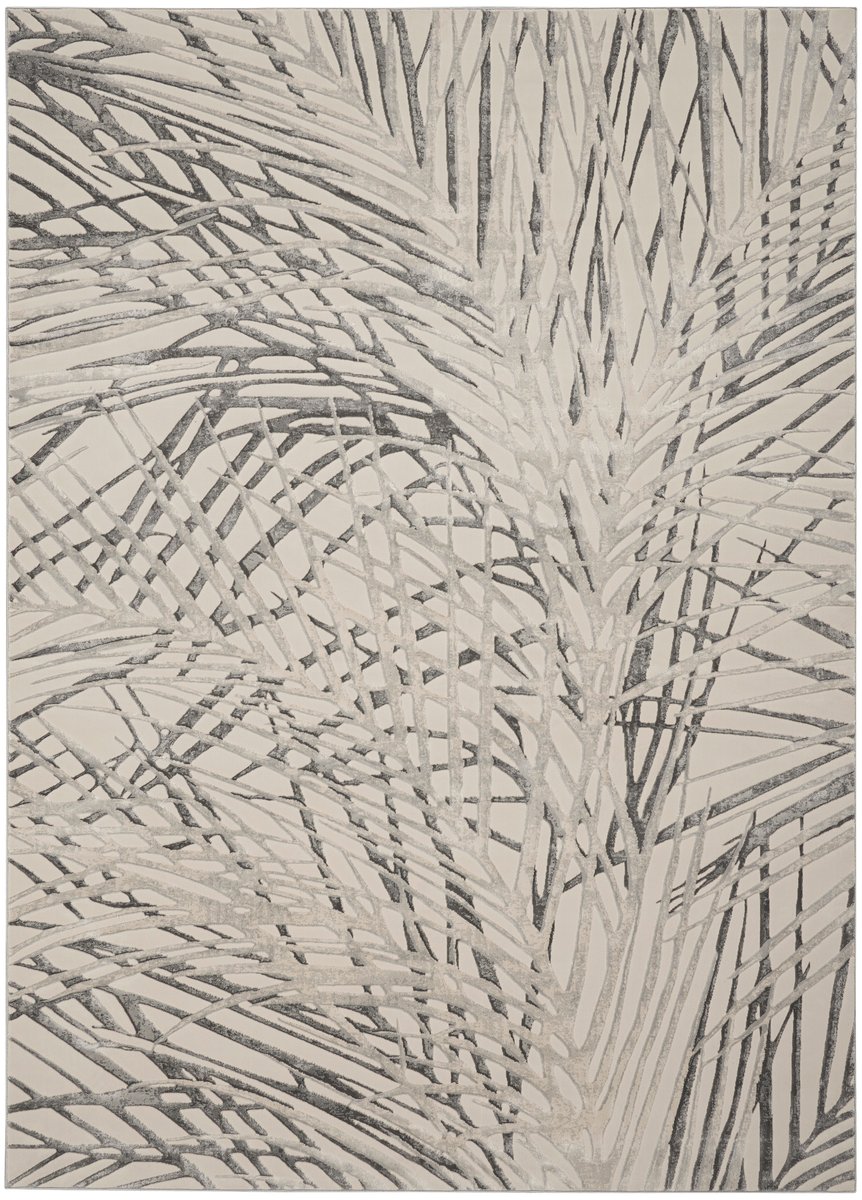 Nourison Rustic Textures RUS-17 Abstract Grey Area Rugs | Rugs Direct