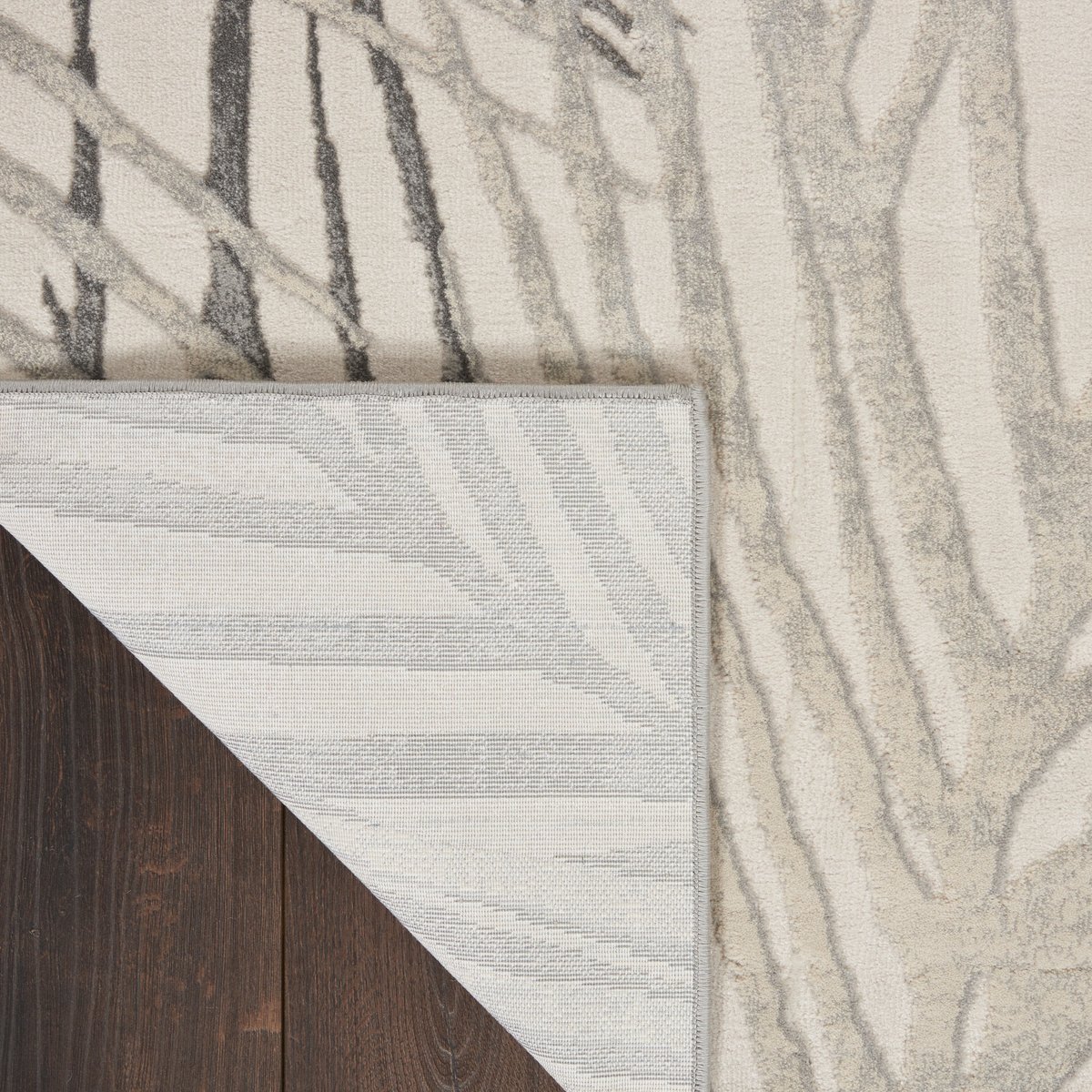 Nourison Rustic Textures RUS-17 Abstract Grey Area Rugs | Rugs Direct