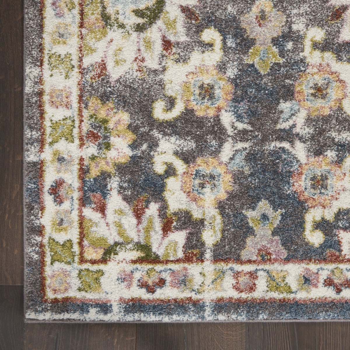 Nourison Juniper JPR-02 Vintage Grey Area Rugs | Rugs Direct