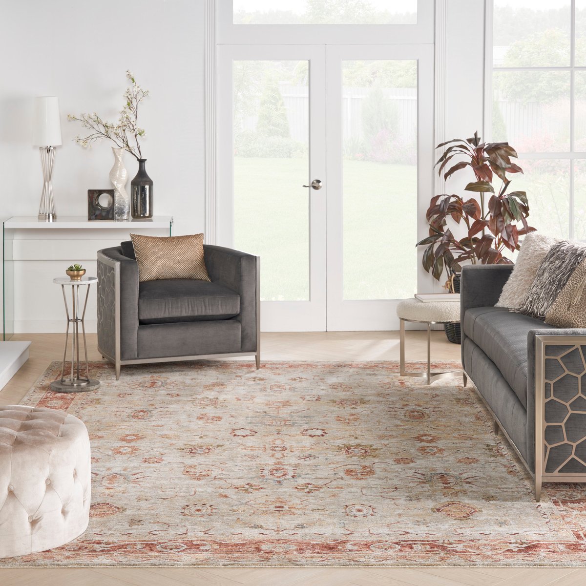 Nourison Petra PTR-02 Traditional / Oriental Area Rugs | Rugs Direct