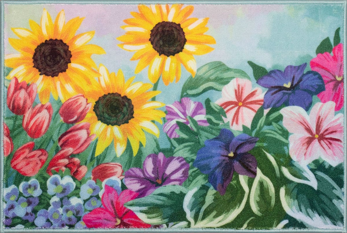 Liora Manne Siena Full Bloom Area Rugs | Floral / Botanical Rectangular ...