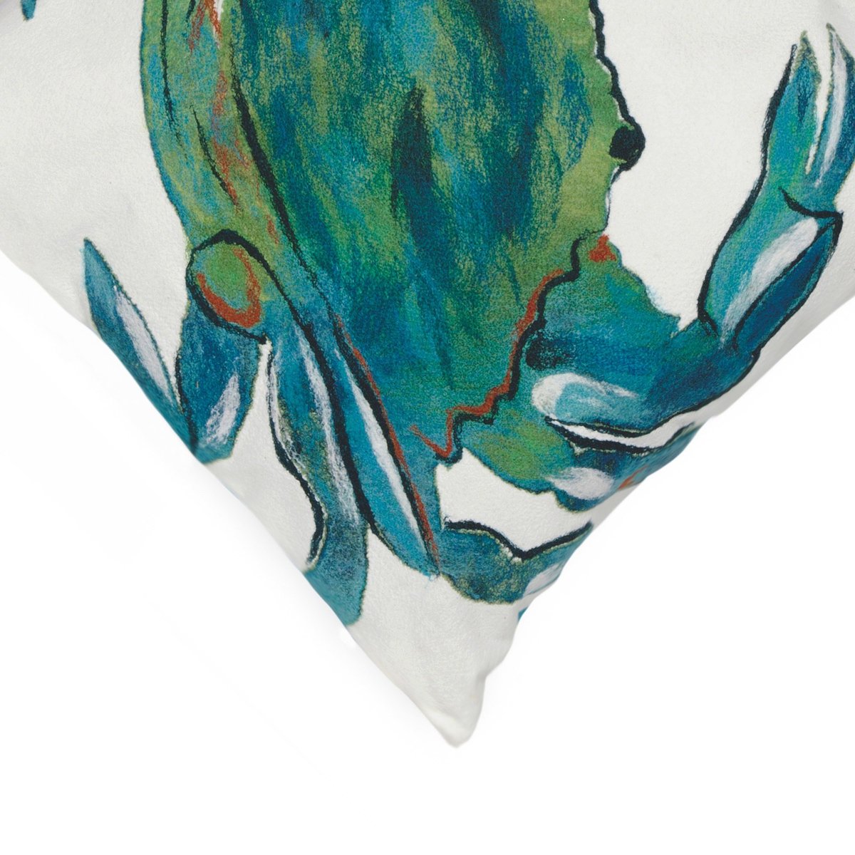 Liora Manne Visions III Pillow Blue Crab Rugs | Rugs Direct