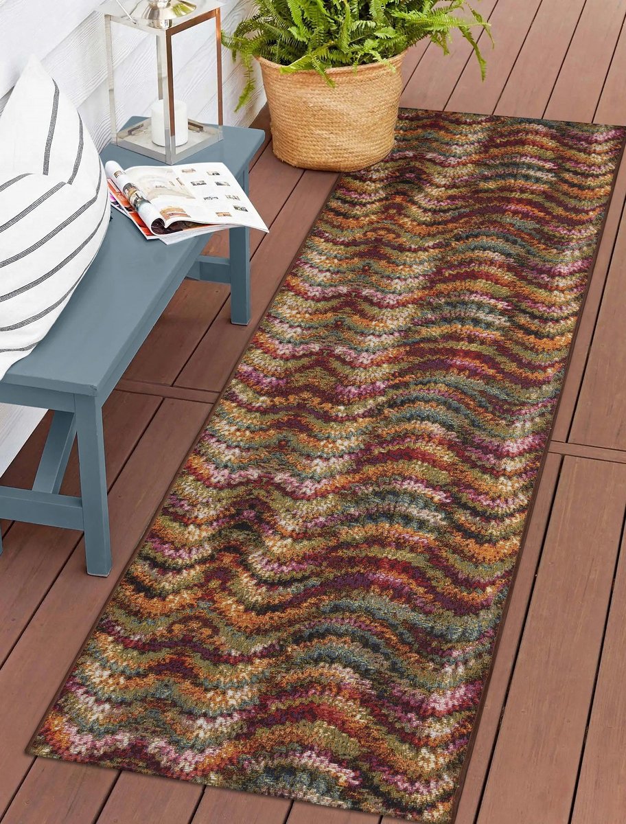 Liora Manne Marina Ripple Area Rugs | Abstract Rectangular Multicolor ...
