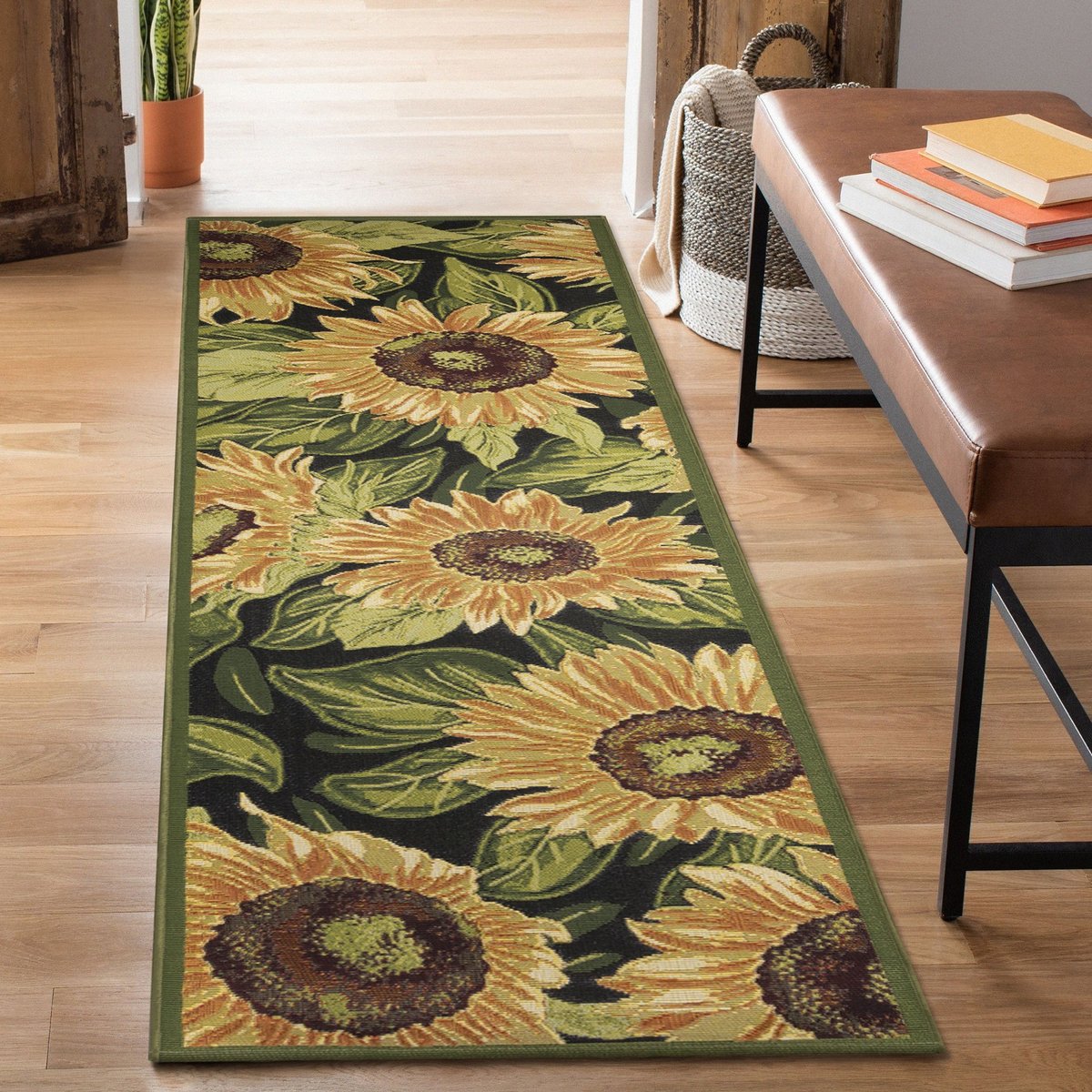Liora Manne Marina Sunflowers Area Rugs | Floral / Botanical ...
