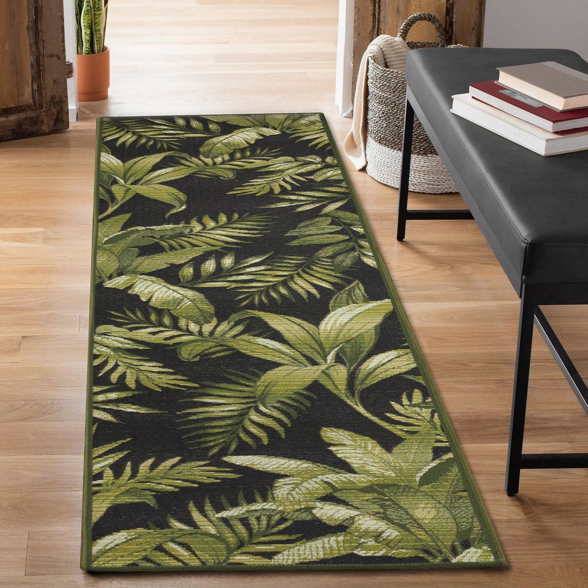 Liora Manne Marina Jungle Leaves Area Rugs | Floral / Botanical ...