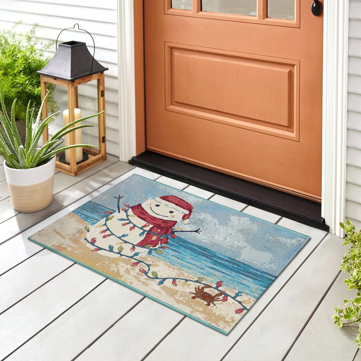 Liora Manne Esencia Beach Snowman Area Rugs | Novelty / Seasonal ...