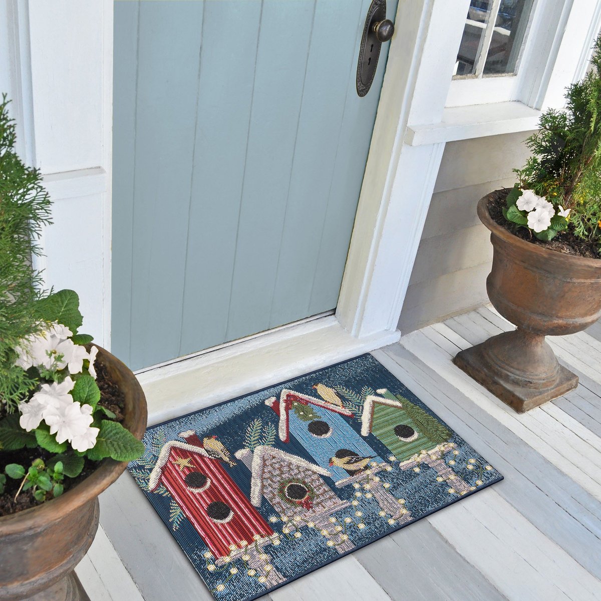 Liora Manne Esencia Birdhouse Holiday Area Rugs | Novelty / Seasonal ...