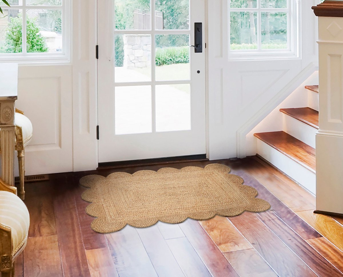 Liora Manne Java Scalloped Edge Natural Fiber Area Rugs | Rugs Direct