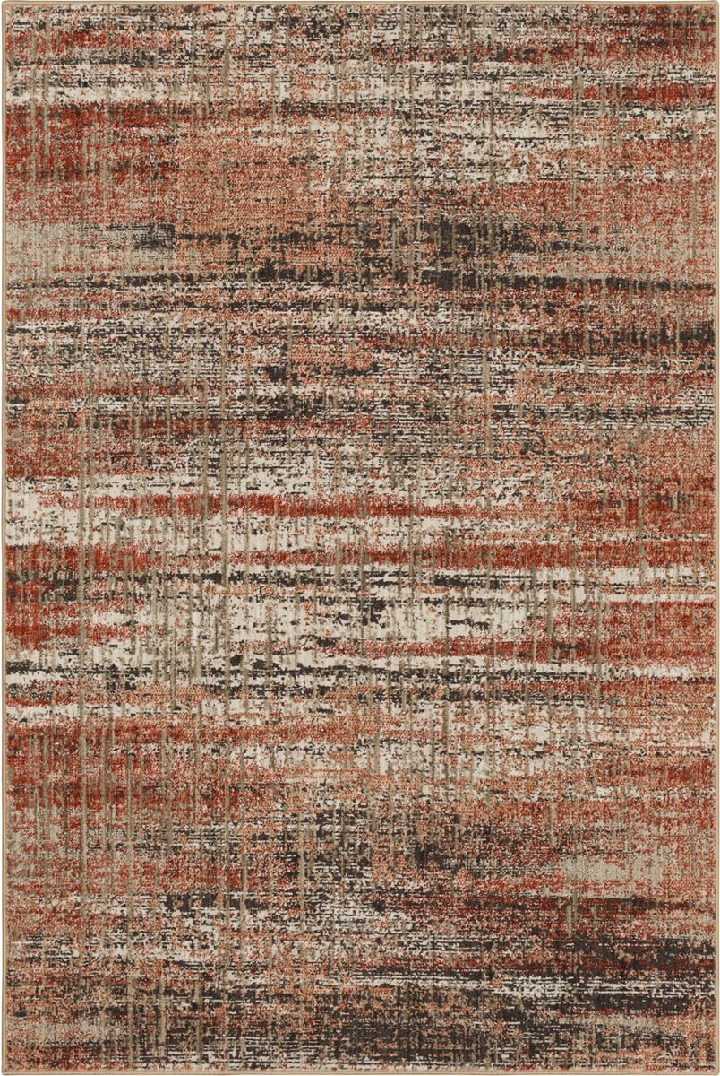 Karastan Expressions Craquelure Area Rugs | Abstract Rectangular Reds ...