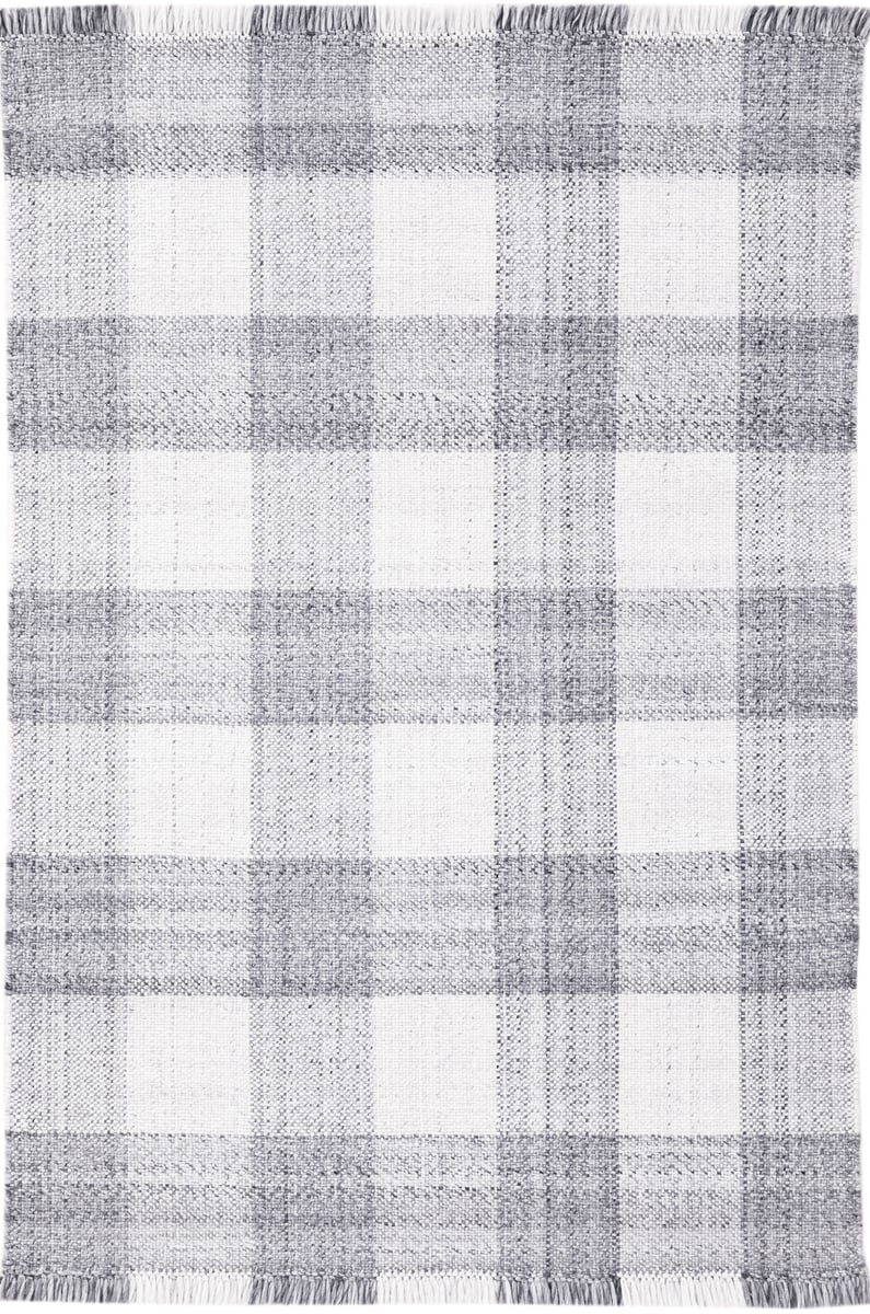 gray gingham rug