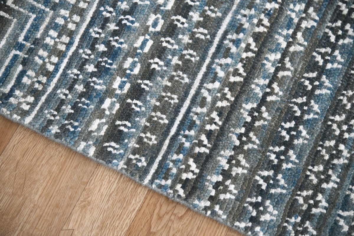 Amer Rugs Legacy Aleyn Modern Wool Blue Area Rugs | Rugs Direct