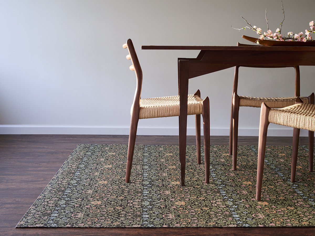 Chilewich Woven William Morris Area Rugs | Floral / Botanical ...