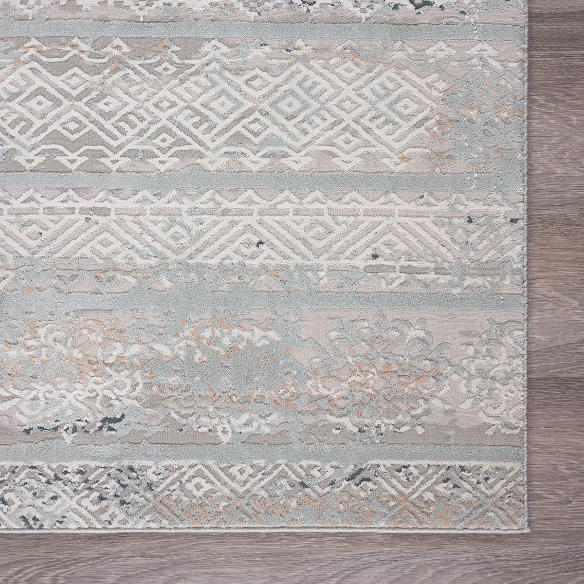 LR Home Michelle Bea Area Rugs | Abstract Rectangular Blues Area Rugs ...