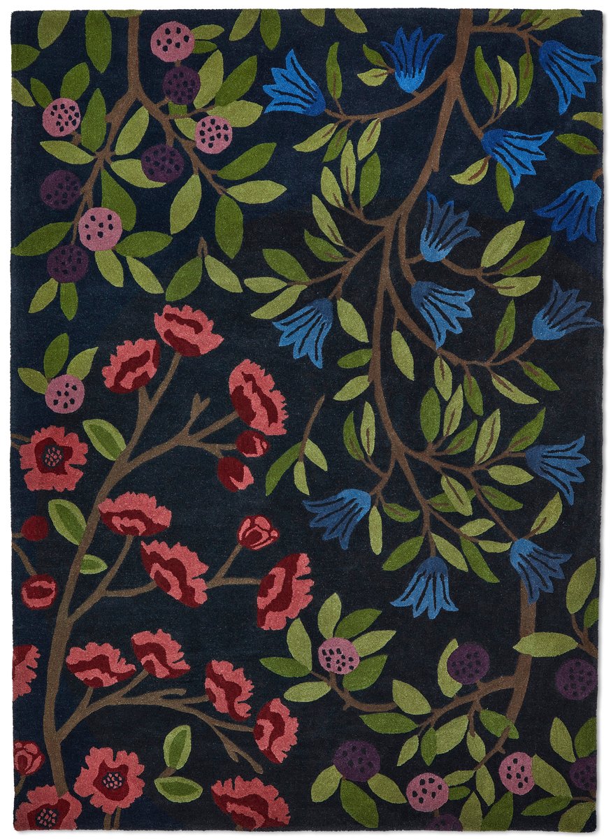 Sanderson for Brink and Campman Foraging Floral / Botanical Area Rugs ...
