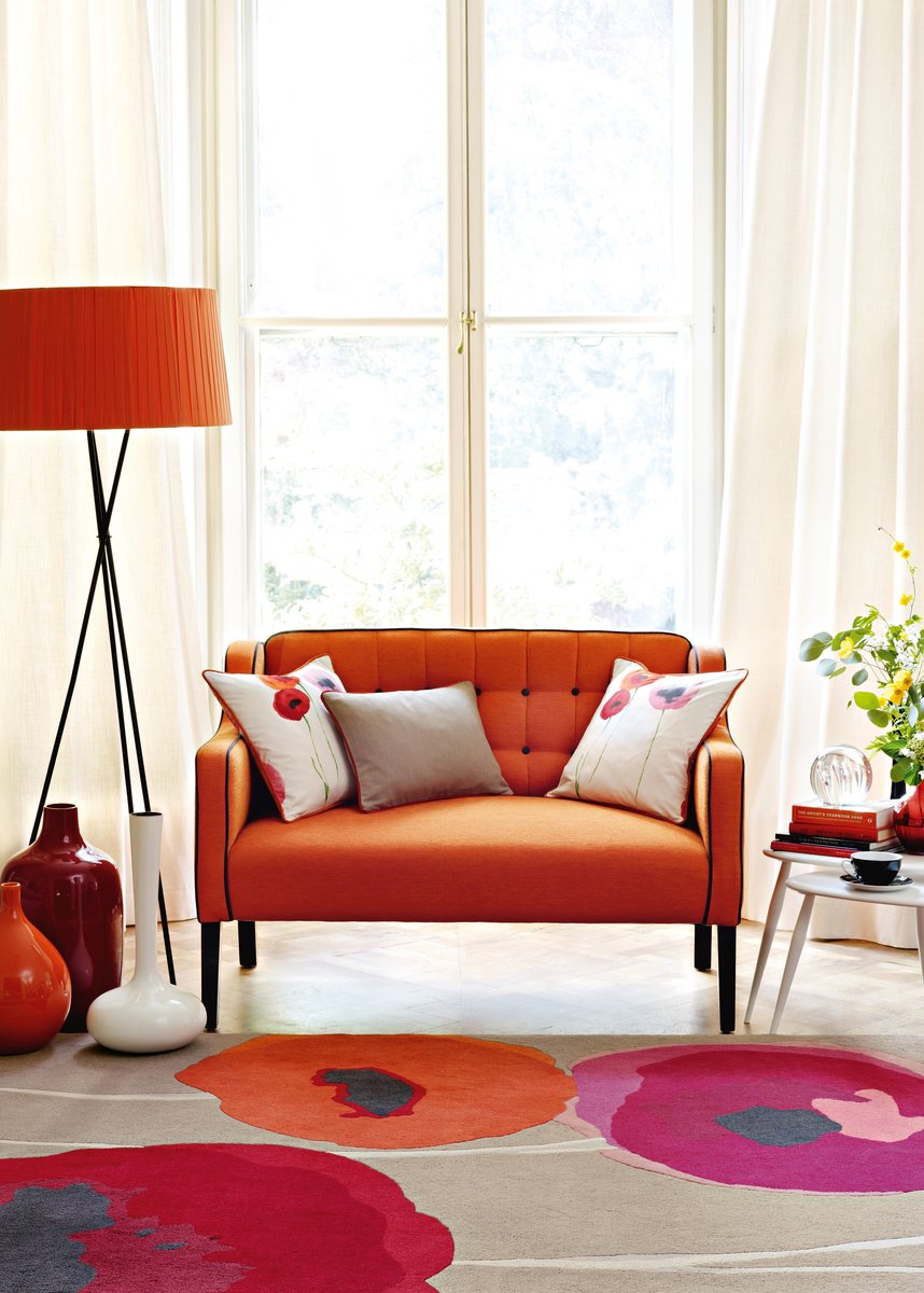 Sanderson for Brink and Campman Poppies | Contemporary / Modern Area ...
