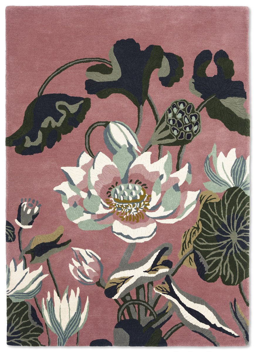Wedgwood for Brink and Campman Waterlily Floral / Botanical Area Rugs ...