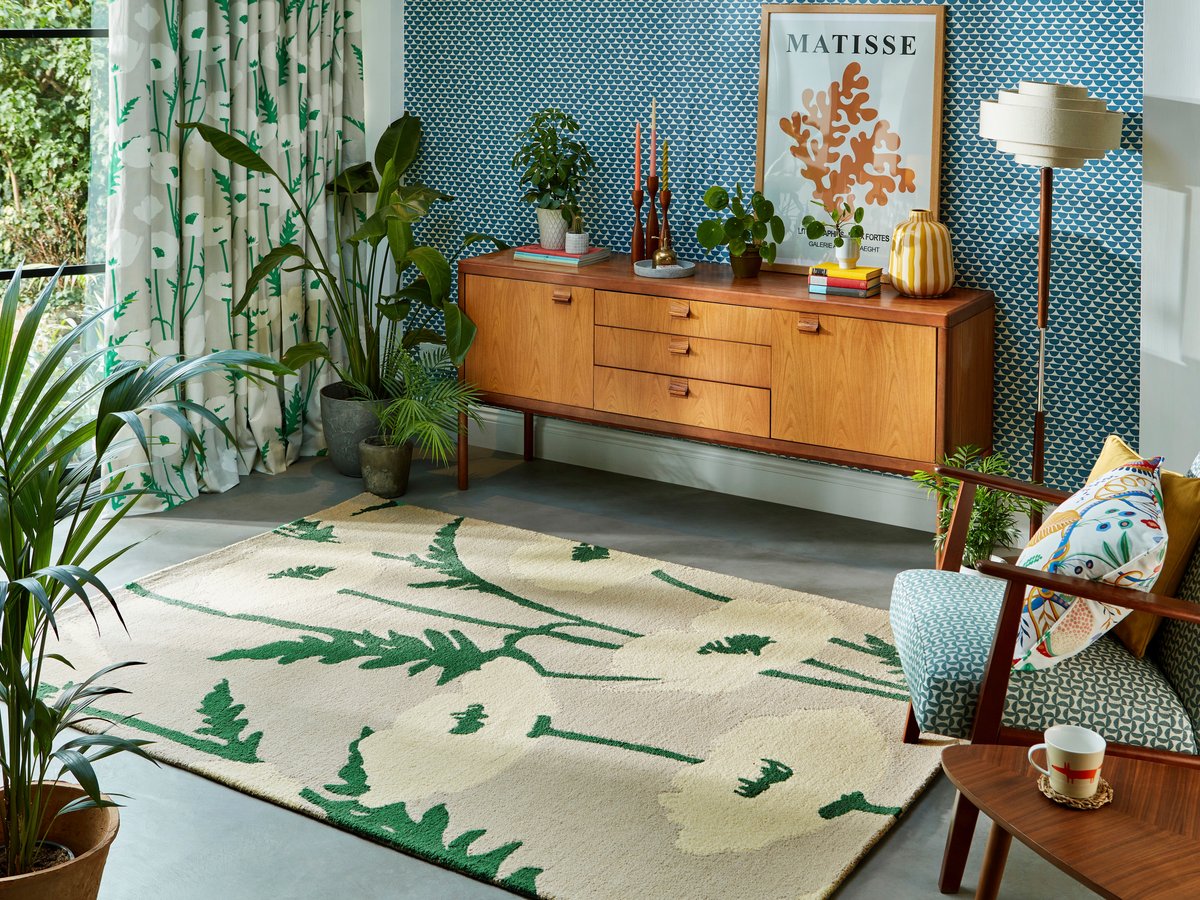 Scion for Brink and Campman Poppy Pop Floral / Botanical Area Rugs ...