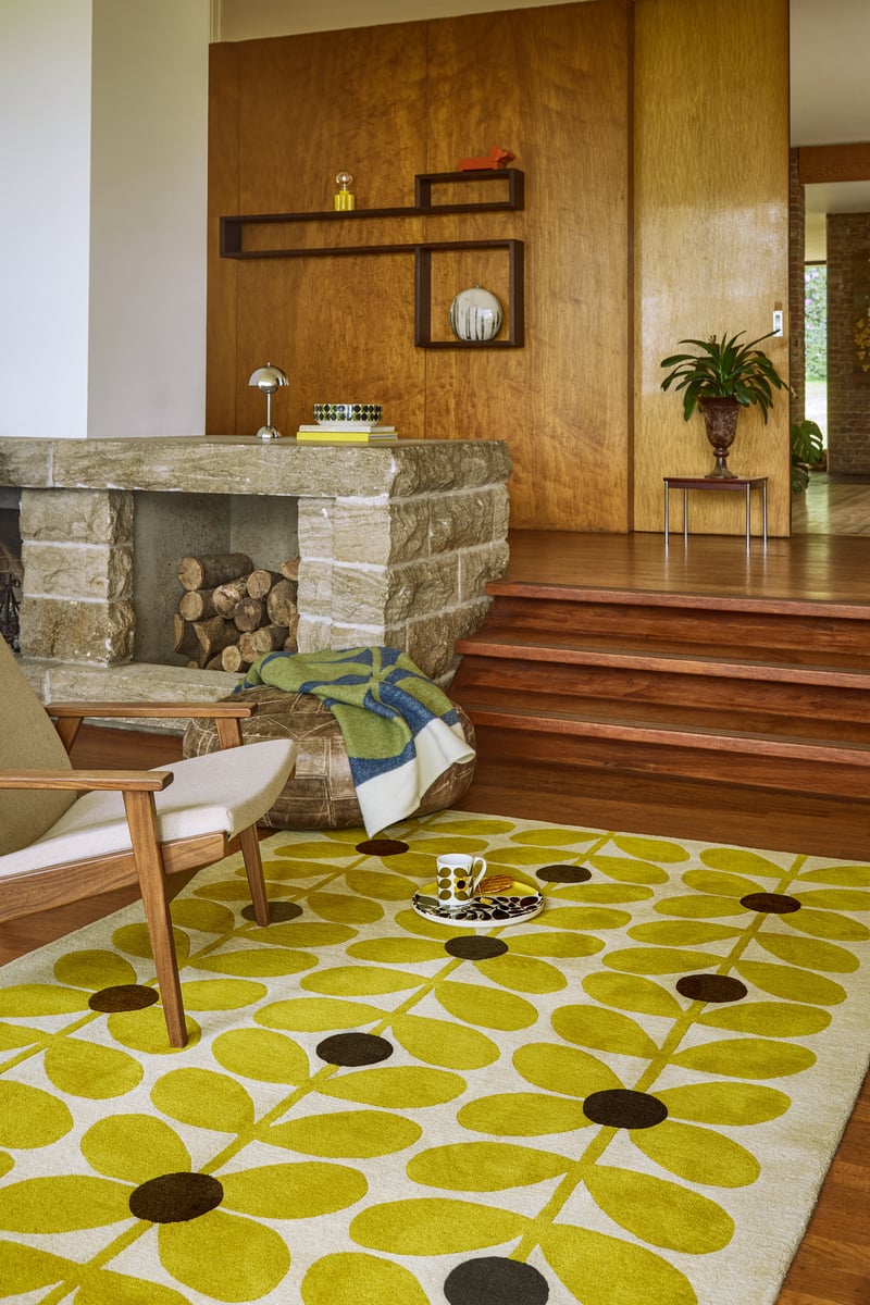 Orla Kiely for Brink and Campman Sixties Stem Sixties Stem Area Rugs ...