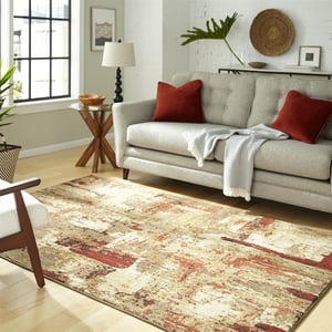 Red Abstract Rugs | Rugs Direct