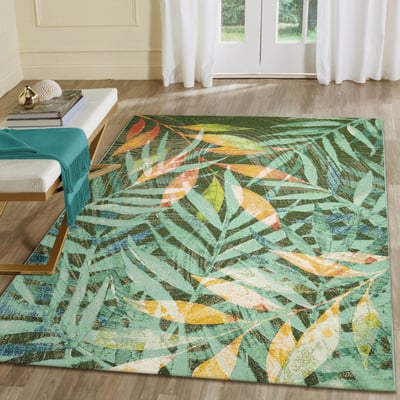 leaf pattern rugs