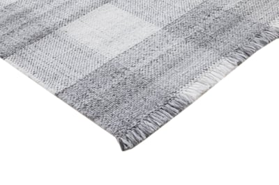 gray gingham rug