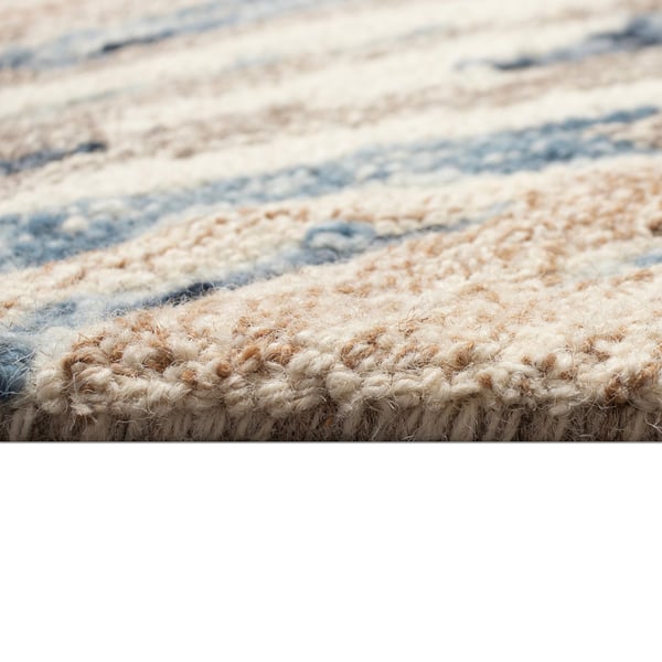 Liora Manne Savoy Big Wave Area Rugs | Abstract Rectangular Blues Area ...