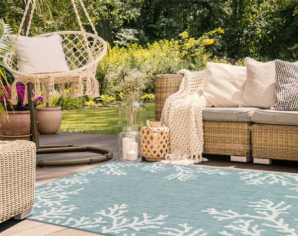 summer border rug