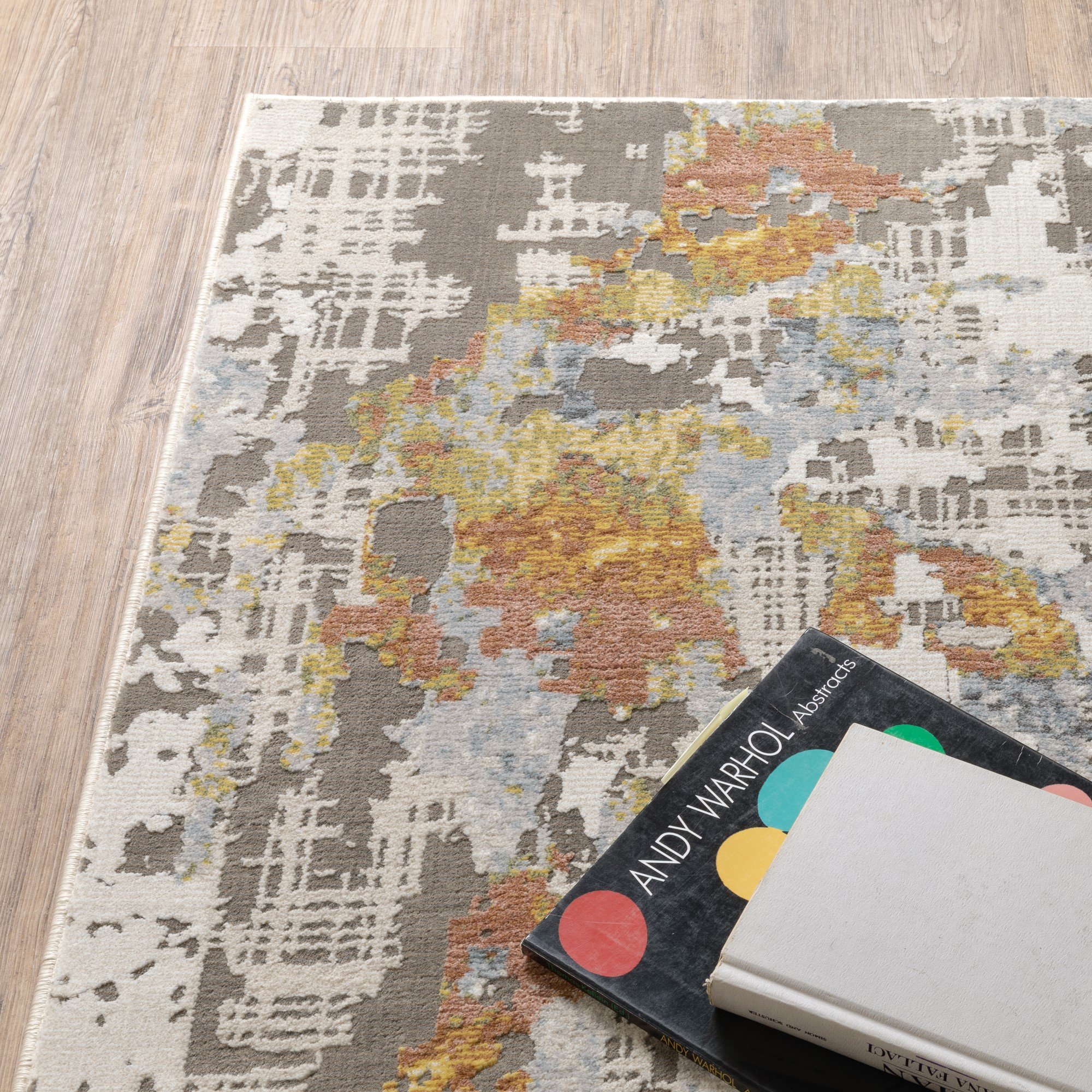 Oriental Weavers Caravan 1340 Abstract Grey Area Rugs | Rugs Direct