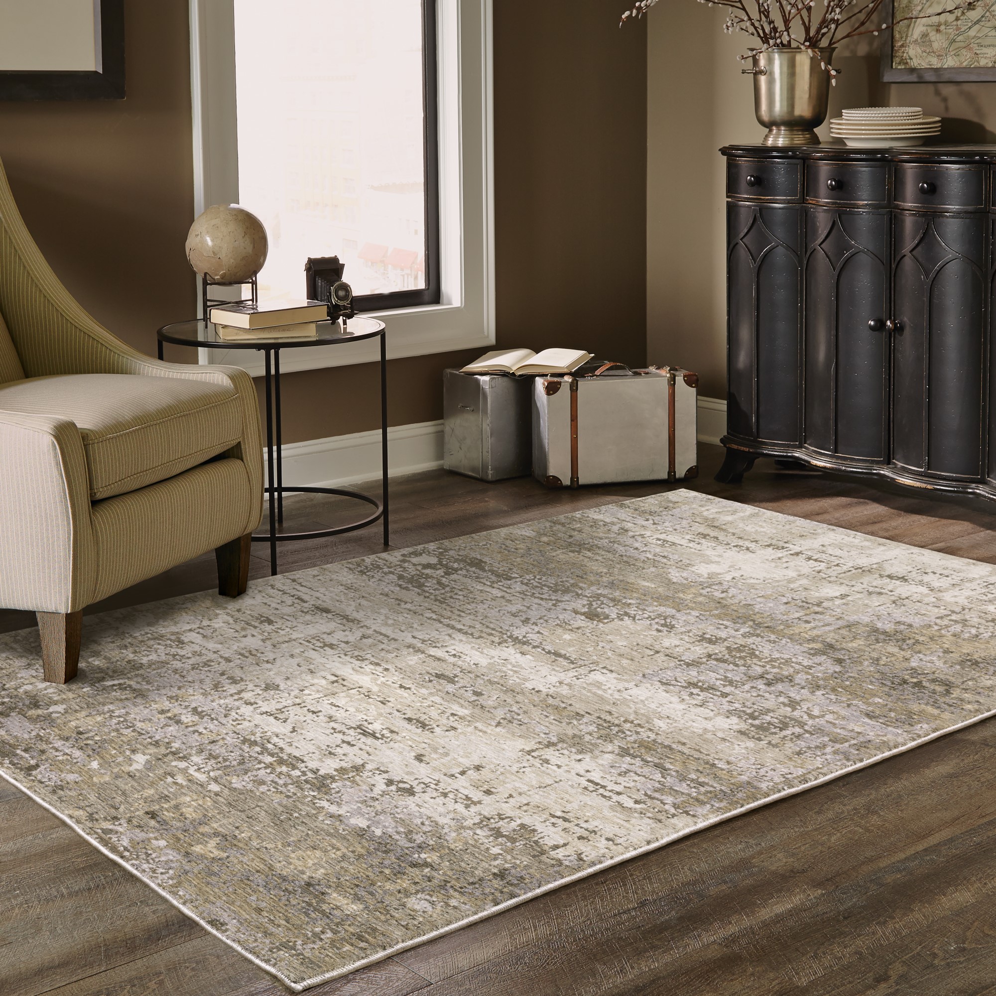 Oriental Weavers Nebulous 1H Abstract Tan & Beige Area Rugs | Rugs Direct