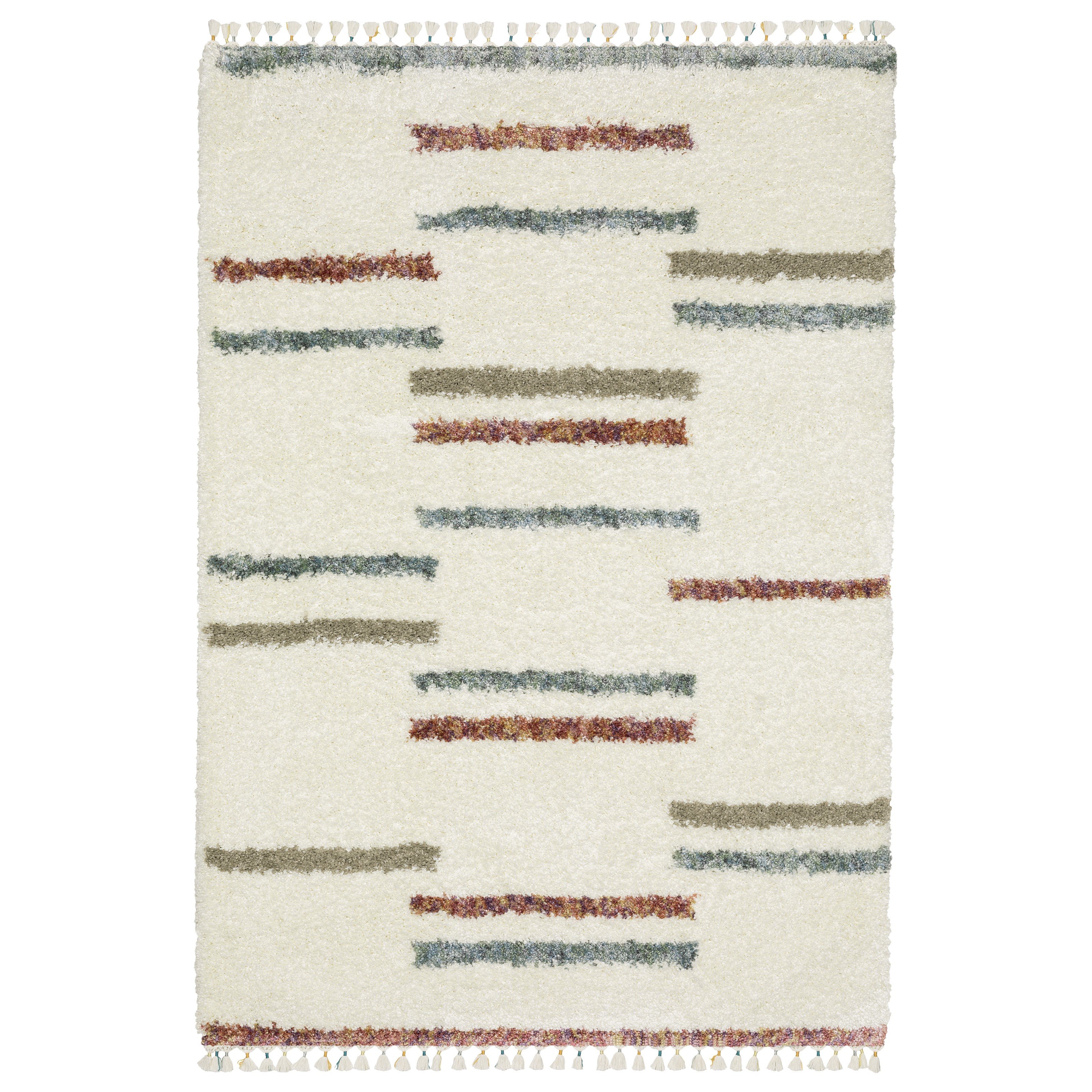 Oriental Weavers Axis AX-04 Area Rugs | Shag Rectangular Whites Area ...