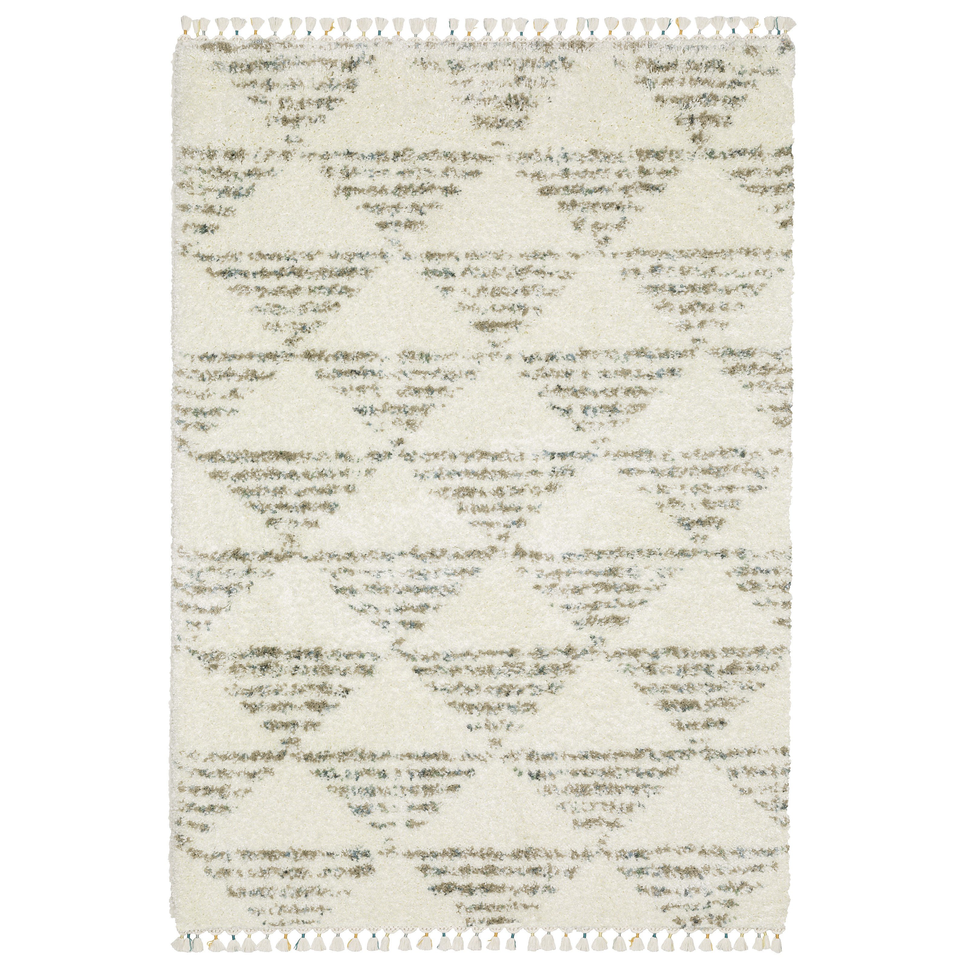 Oriental Weavers Axis AX-05 Area Rugs | Shag Rectangular Whites Area ...