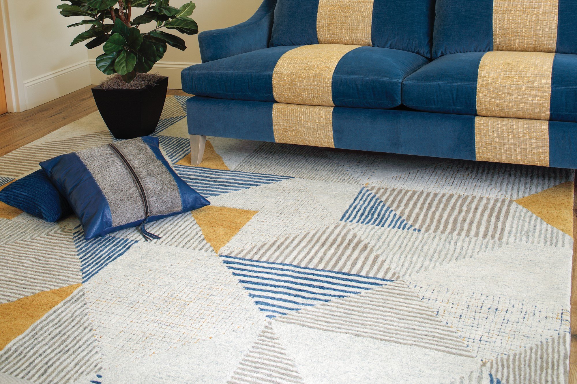 Company C Griffin 10849 Grey Wool Area Rugs | Rugs Direct