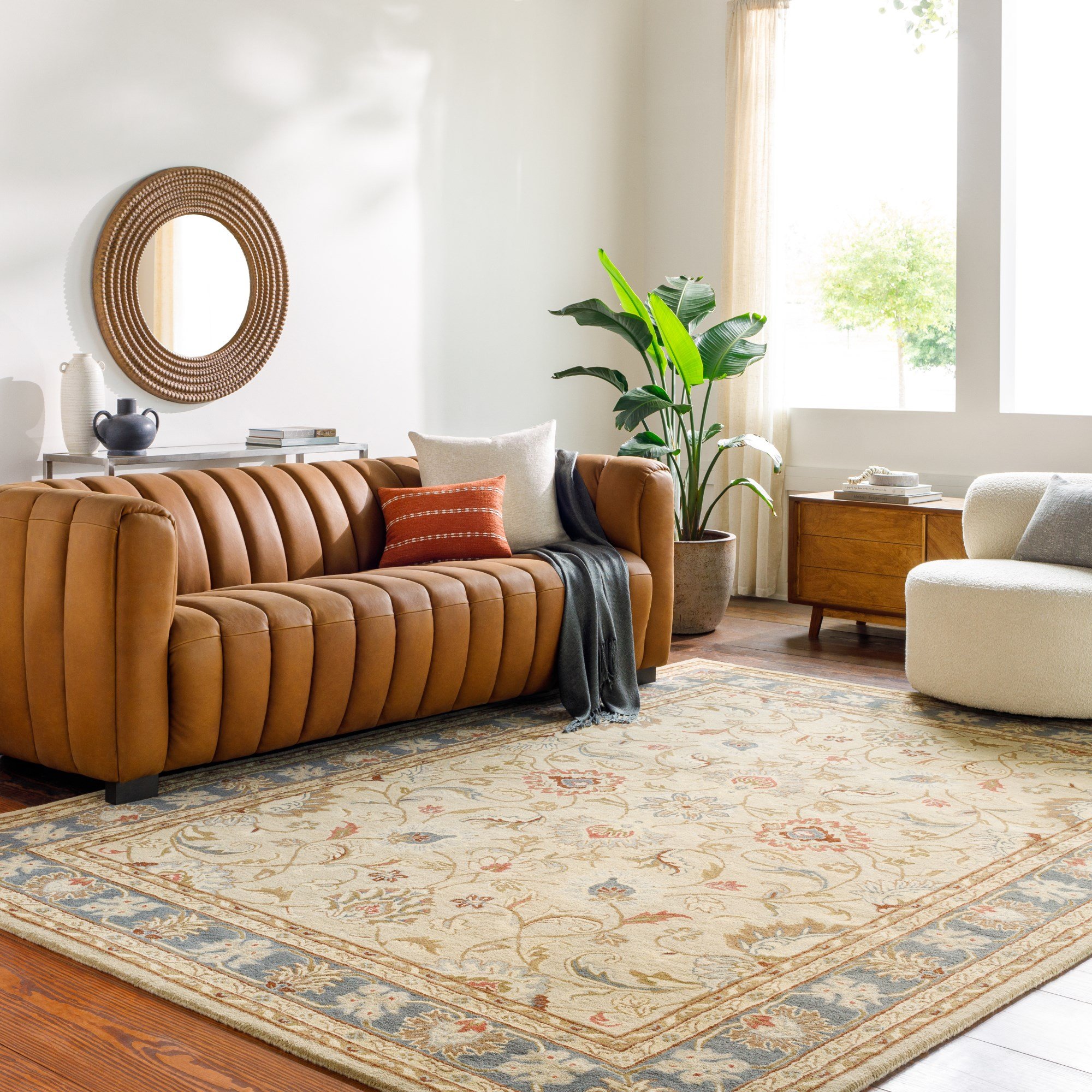 Dark Brown Leather 3x5 Rugs