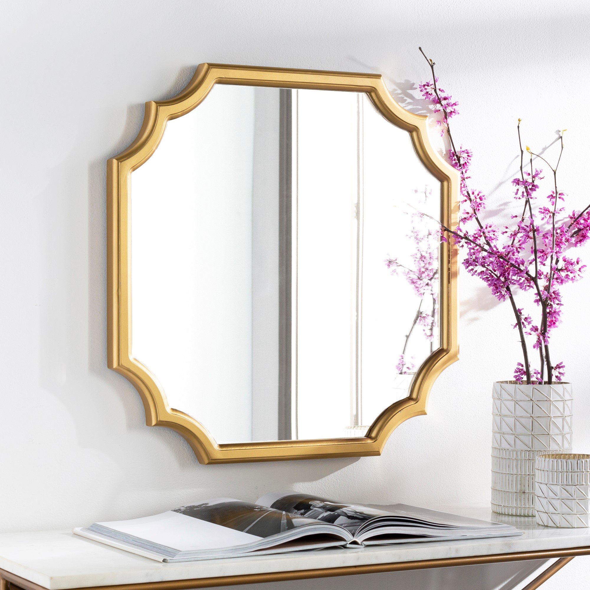 Livabliss Cecilia 26582 Modern Scalloped Mirrors | Rugs Direct