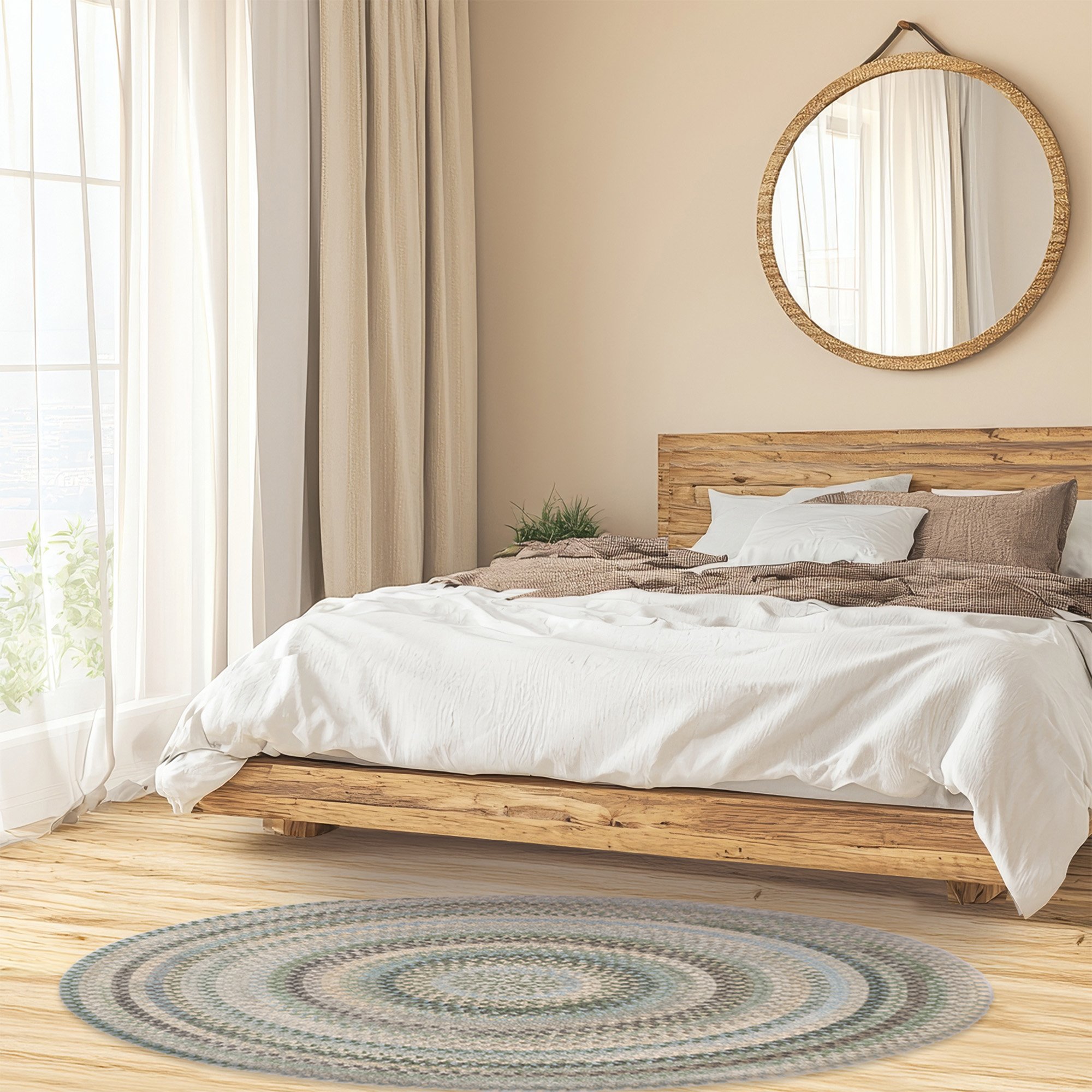 Capel Alliance Round Braided Country Area Rugs | Rugs Direct