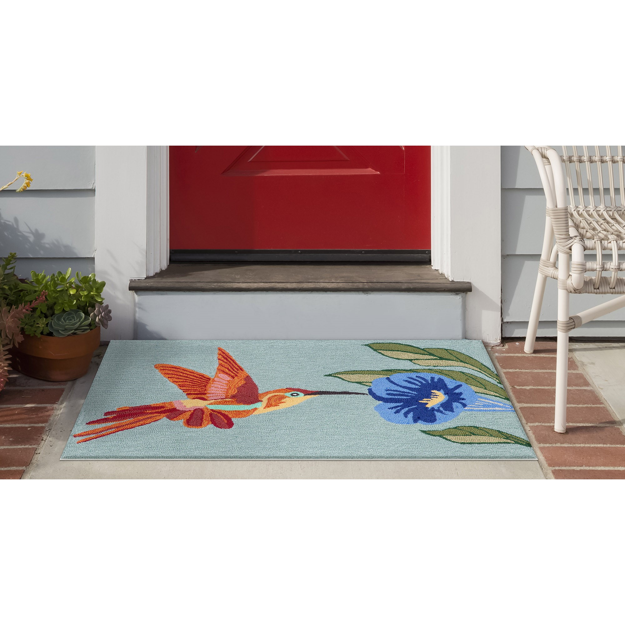 Liora Manne Front Porch Hummingbird Rugs | Rugs Direct