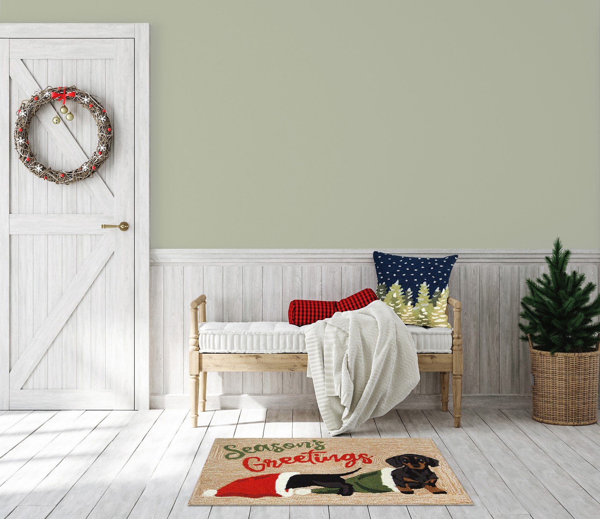 Liora Manne Front Porch Dachsund Greetings Area Rugs | Novelty ...