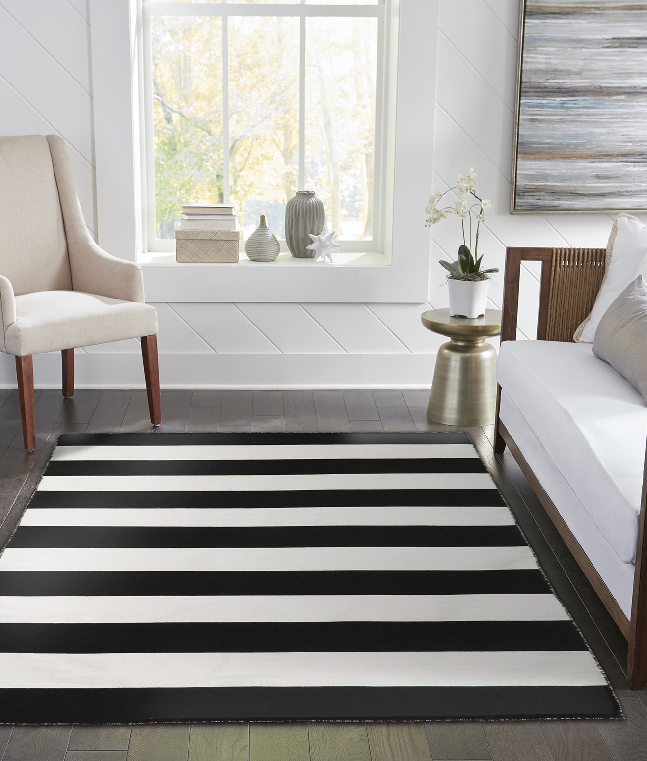 Liora Manne Sorrento Rugby Stripe Striped Area Rugs | Rugs Direct