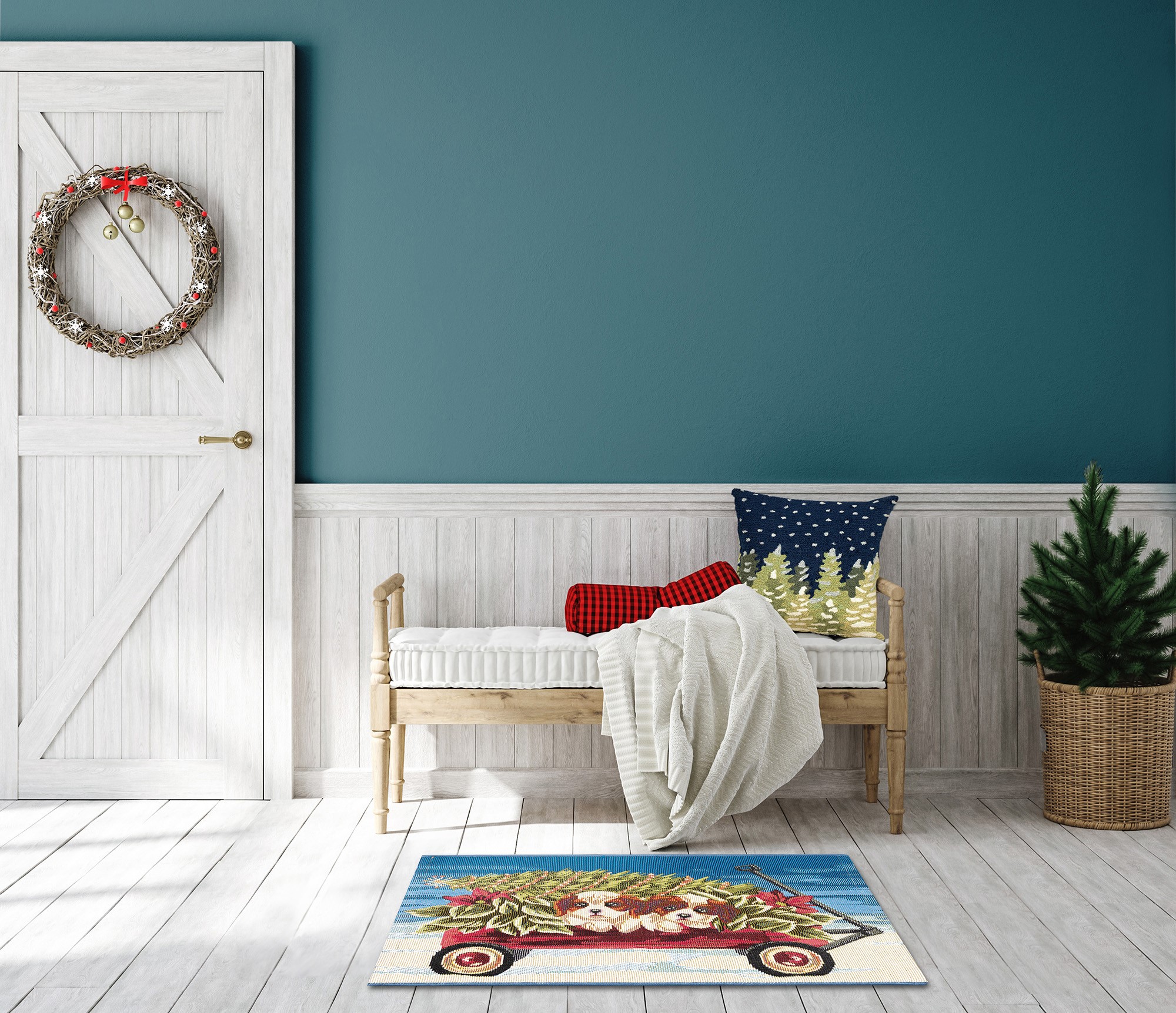 Liora Manne Esencia Wagon Wonderland Area Rugs | Novelty / Seasonal ...