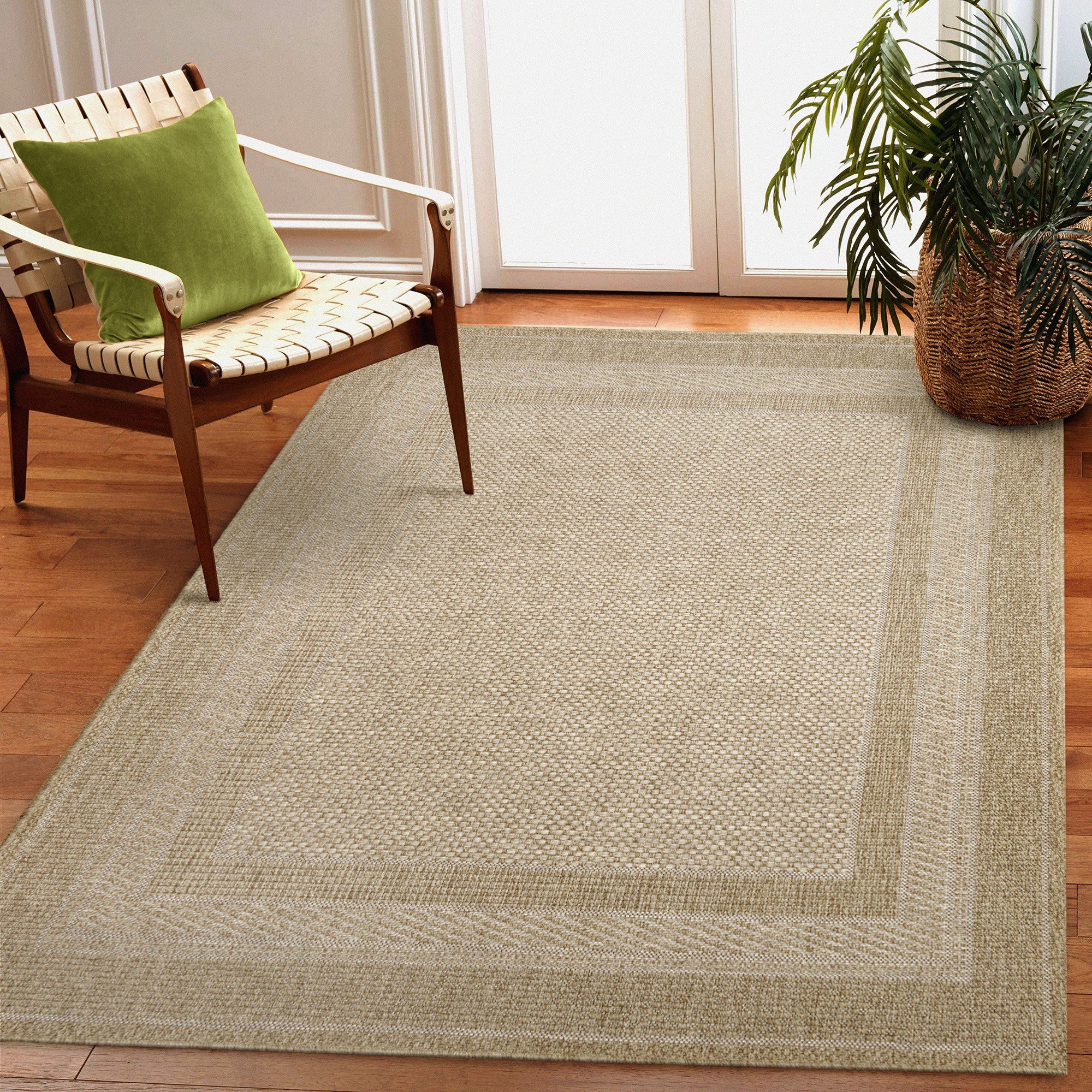 Liora Manne Orly Border Area Rugs | Contemporary / Modern Rectangular ...